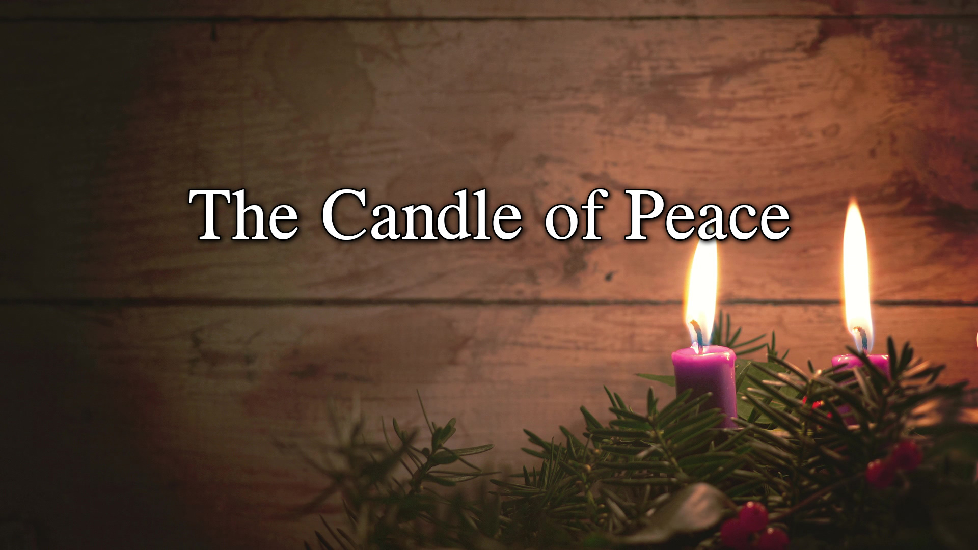 The Candle of Peace – December 3rd, 2023 – Crosspoint Church Online